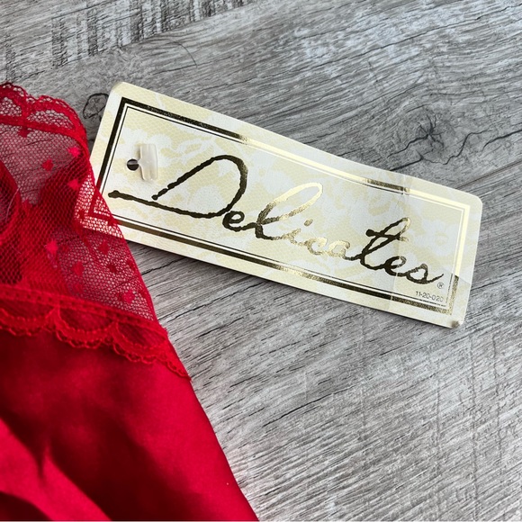 delicates | Intimates & Sleepwear | Vintage Nwt Silky Lace Valentines ...